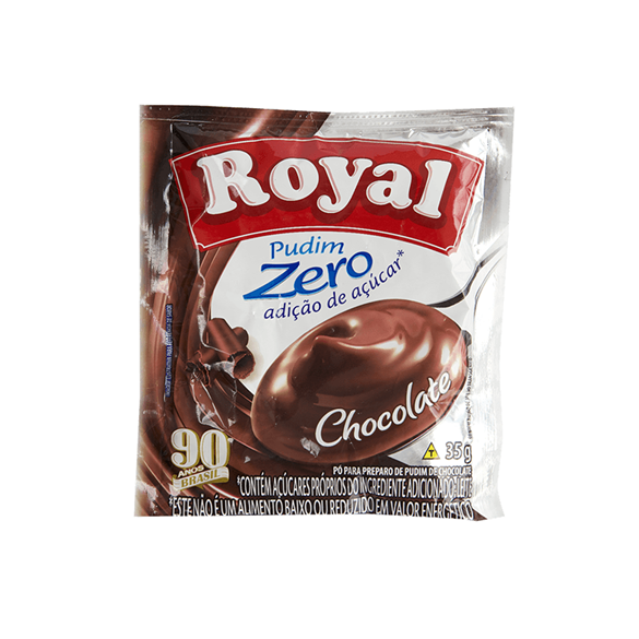 Pudim Royal Zero Chocolate (12X35G) - Caboclo Distribuidor
